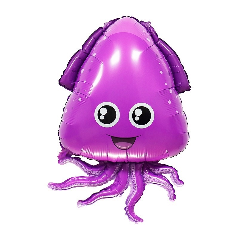 New Cartoon Ocean Theme Balloons Shells Conch Crab Whale Foil Balloons ...