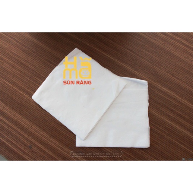 Square tissue, small dry tissue 12 x 12cm (with logo) | Shopee Malaysia