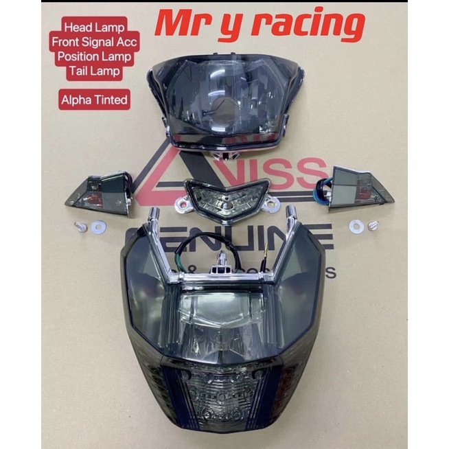 HONDA WAVE ALPHA HEAD LAMP UNIT SET SMOKE VISS | Shopee Malaysia
