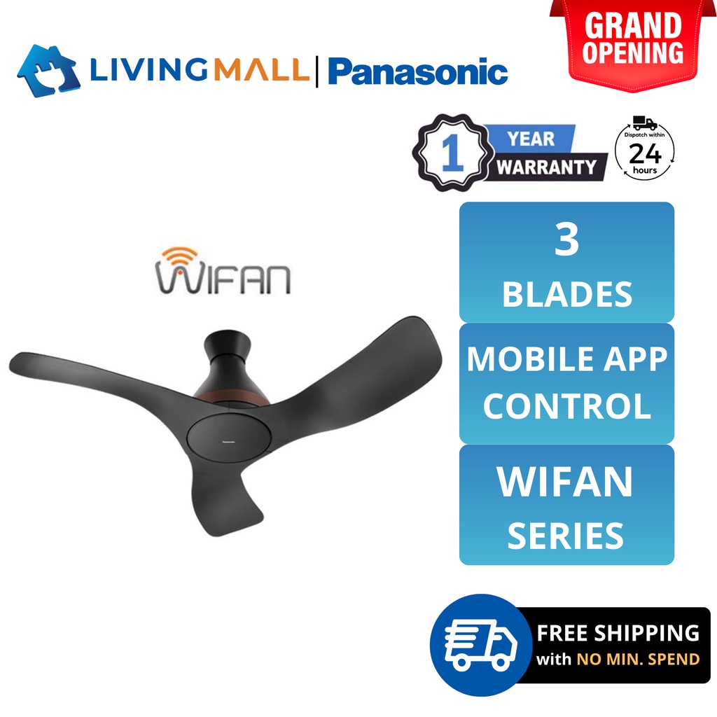 [𝐅𝐑𝐄𝐄 𝐃𝐄𝐋𝐈𝐕𝐄𝐑𝐘] PANASONIC F-M12EC (48") WIFI Dc Motor Ceiling Fan 3 ...