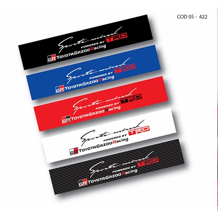 TOYOTA 4X4 GR 2022 GAZOO RACING Front windshield sticker 52''x 10 ...