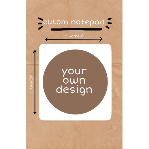 custom notepad / memopad MALAYSIA 30pcs | Shopee Malaysia