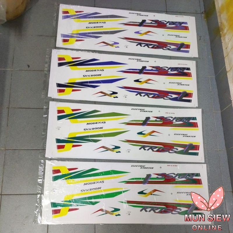Stiker sticker body stripe cover set (5) modenas kriss 1 | Shopee Malaysia