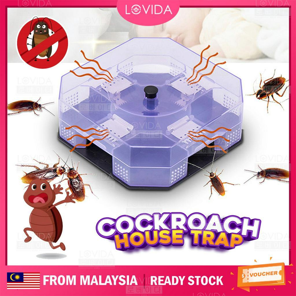 LOVIDA Reuseable Cockroach Trap House Box Non-Toxic Physical Insert ...