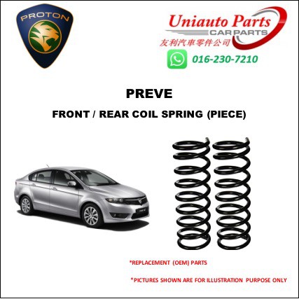 PROTON PREVE FRONT / REAR COIL SPRING (PIECE) | Shopee Malaysia