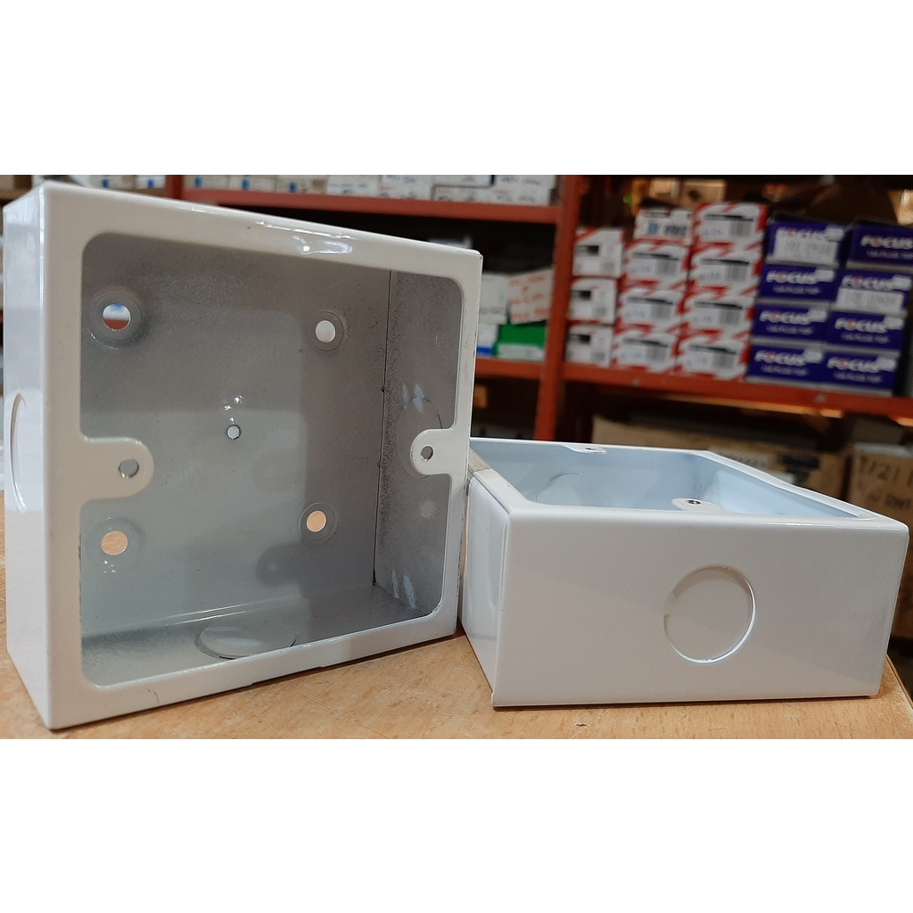 3" X 3" 1 Gang Metal socket base casing surface type metal box metal ...