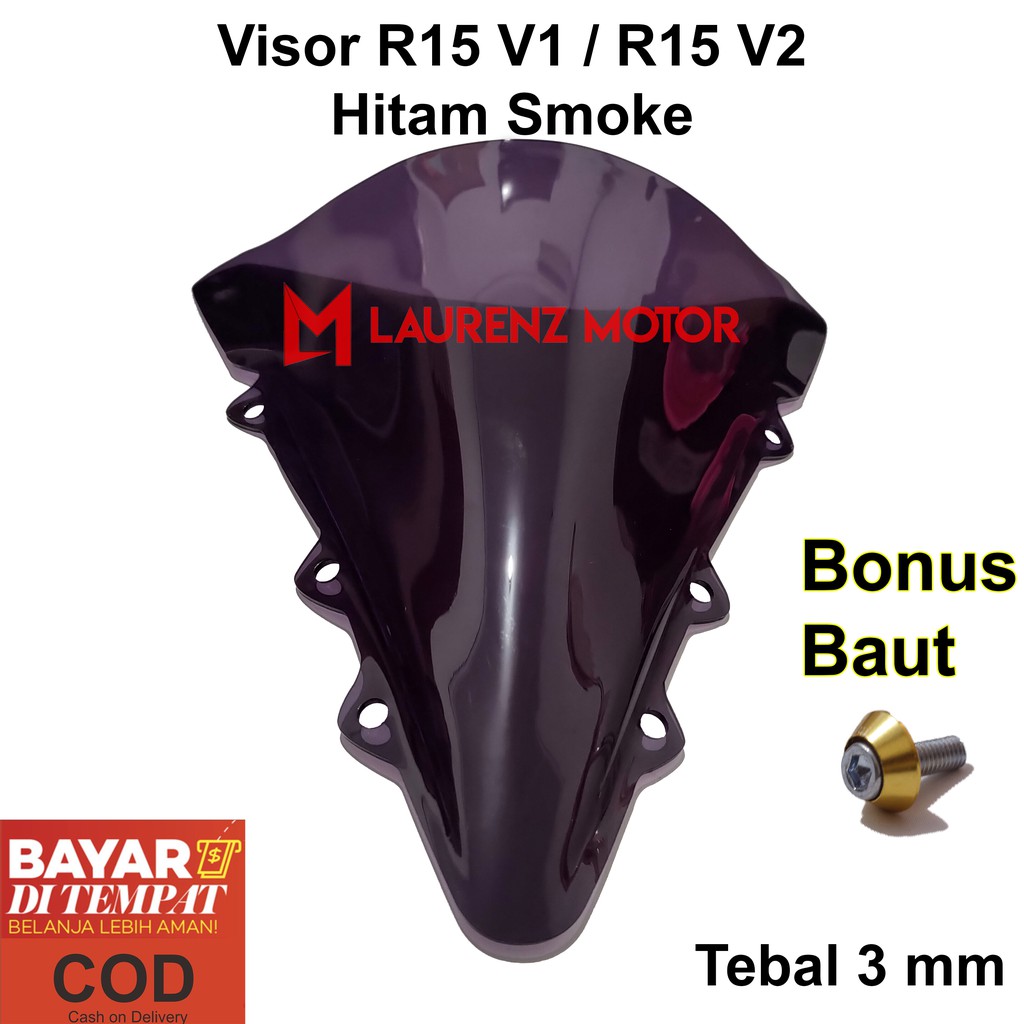 Visor Windshield Yamaha R15 R 15 V1 V2 THICK | Shopee Malaysia
