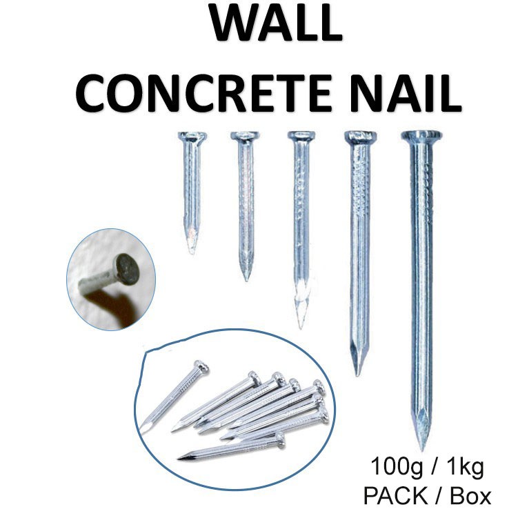 [ 1 UNIT ] CONCRETE NAIL / WALL NAIL / PAKU SIMEN/ PAKU DINDING / PAKU ...