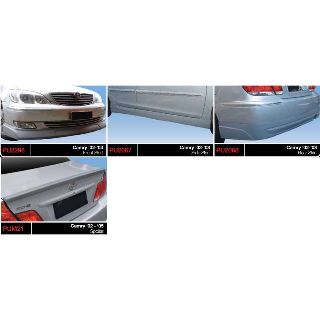 Toyota camry 2001 2002 2003 oem bodykit body kit front side rear skirt ...
