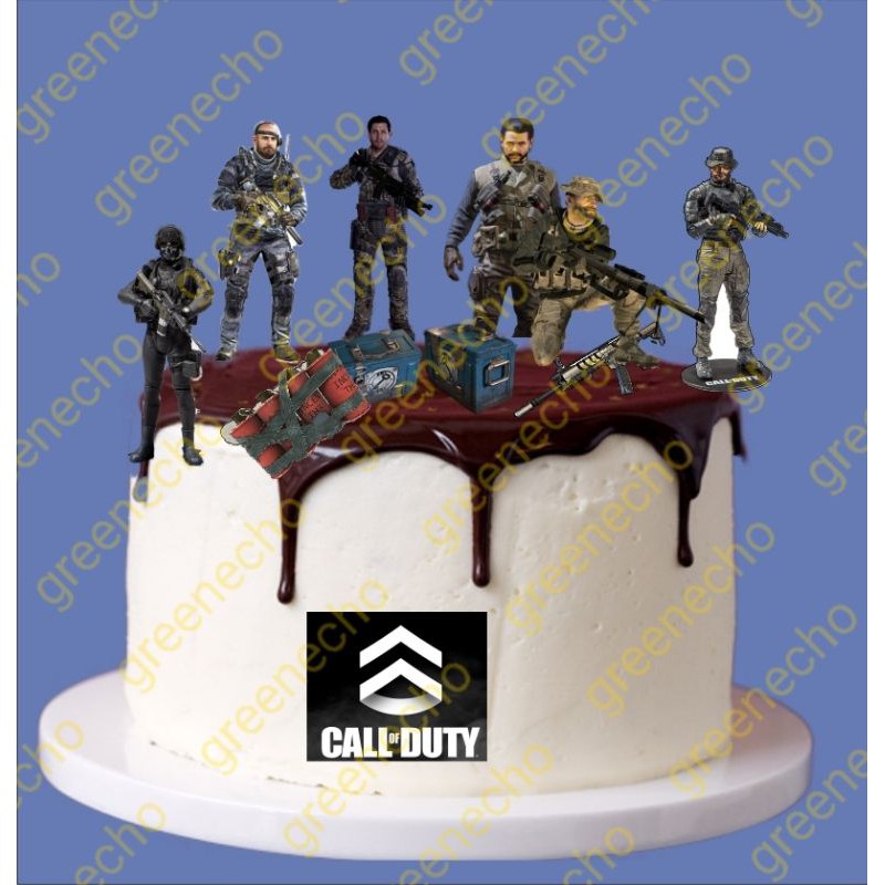 callofduty call of duty cake topper (1set) | Shopee Malaysia