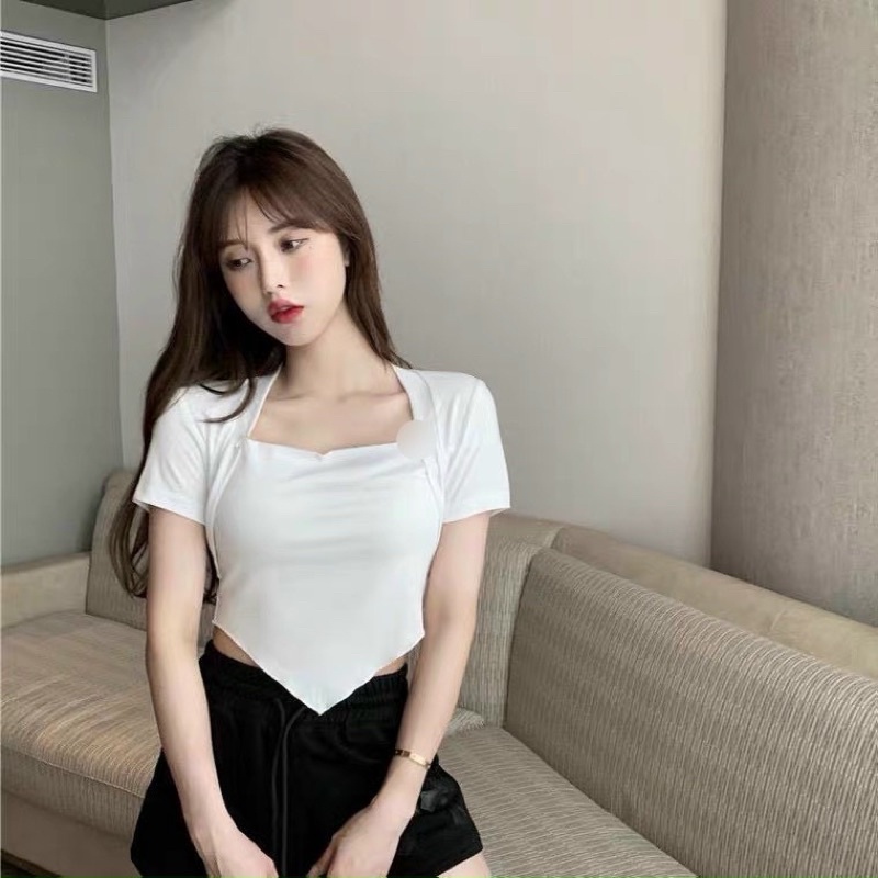 Slit crop top | Shopee Malaysia