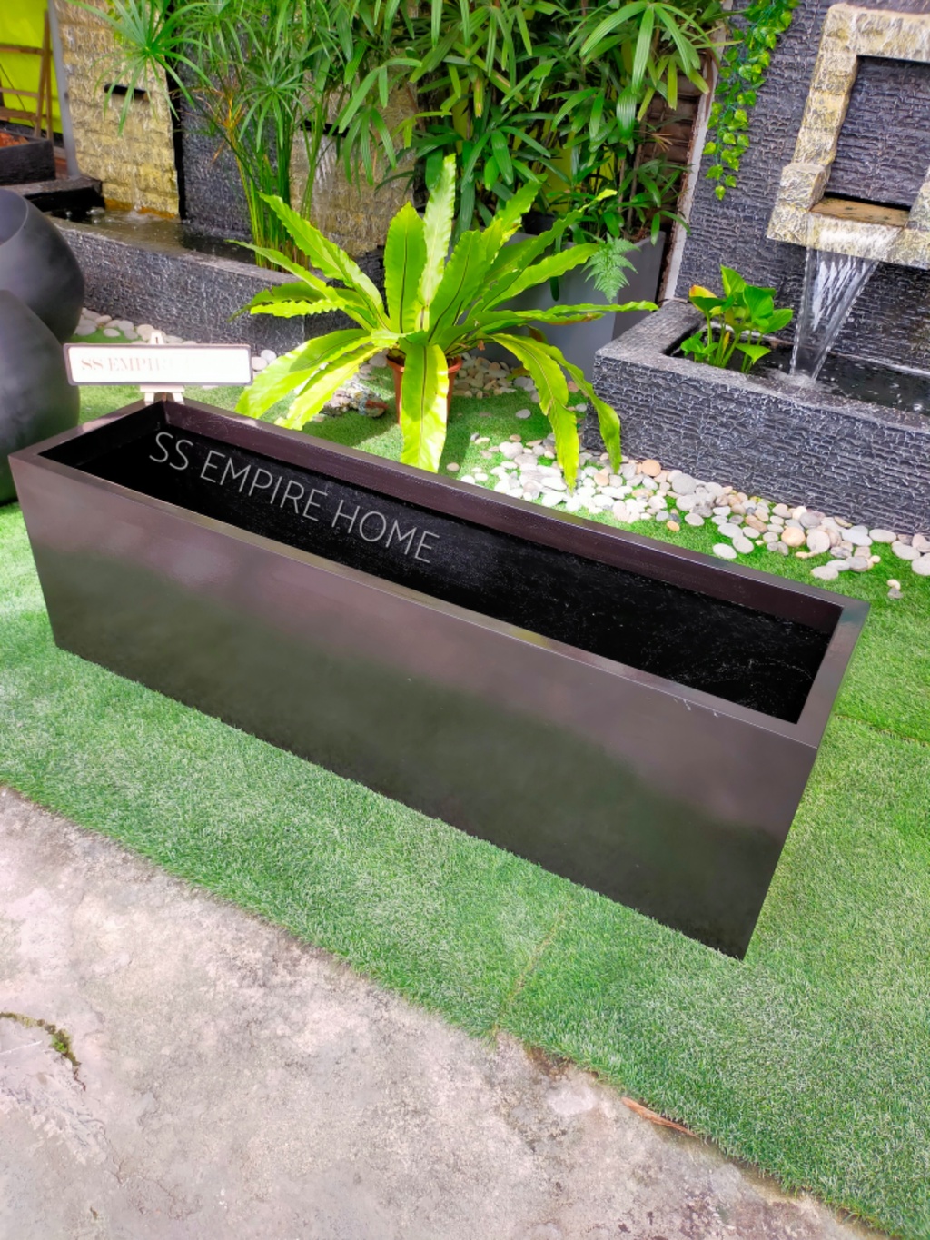 RUDI PB8 Fiberglass 5 Feet Custom Made Fence Planter Box Wall Divider ...