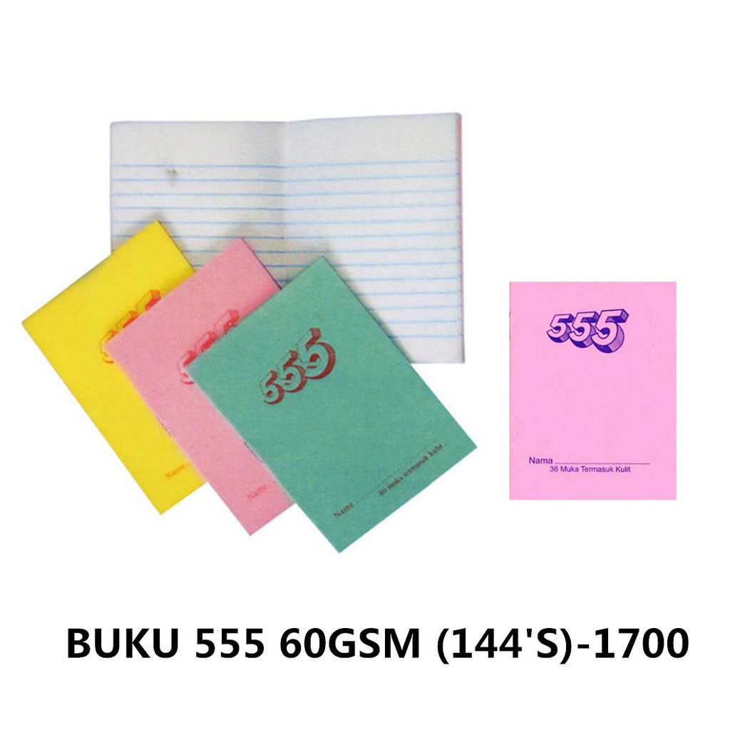 144 PCS Uni 555 Note Book 40Pages / Buku Nota Kecil (144 Buah) | Shopee ...