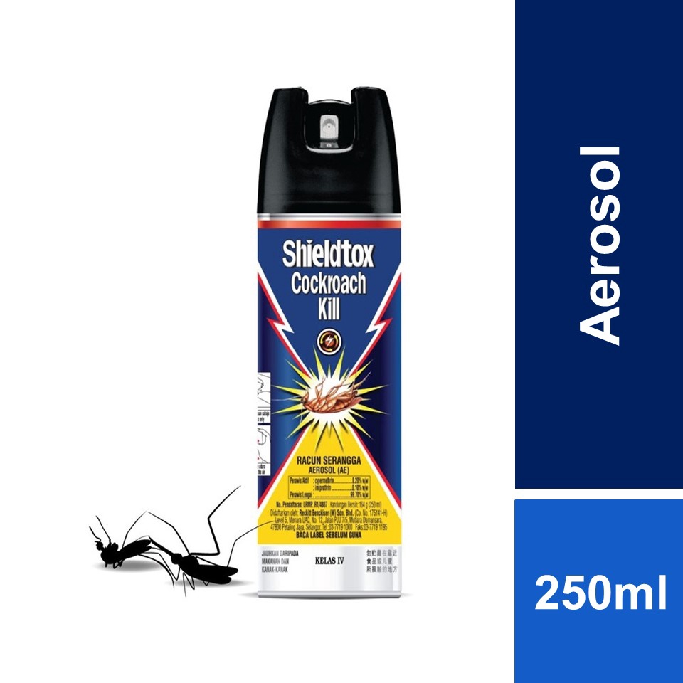 Shieldtox Cockroach Kill Aerosol Aerosol 250ml | Shopee Malaysia
