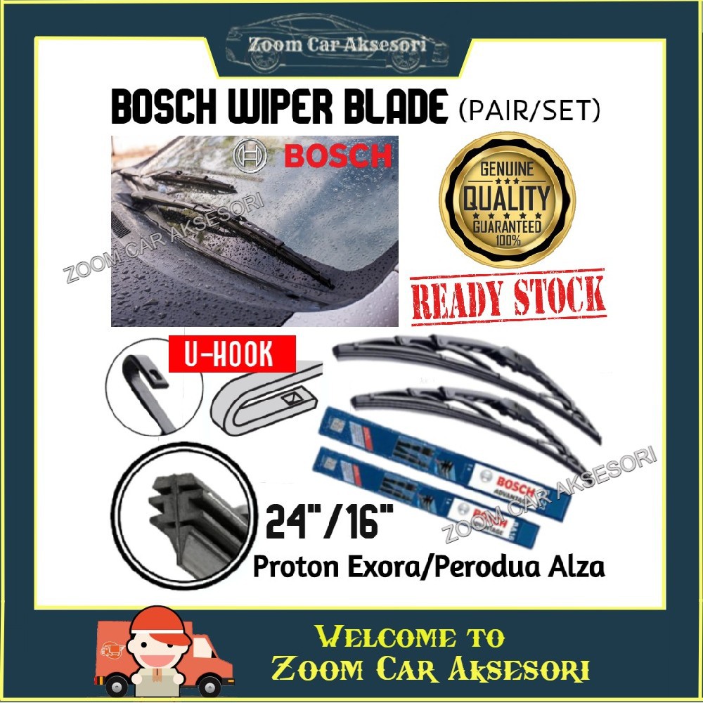 BOSCH ADVANTAGE BE2416 Wiper Blade 24”/16” (Set) - 100% ORIGINAL ...