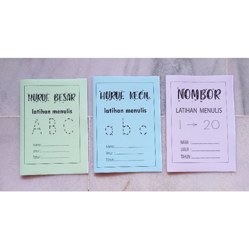 📒ABC Buku Latihan Menulis abc dan 123📒ABC 123 WRITING BOOK 1 set 6 ...