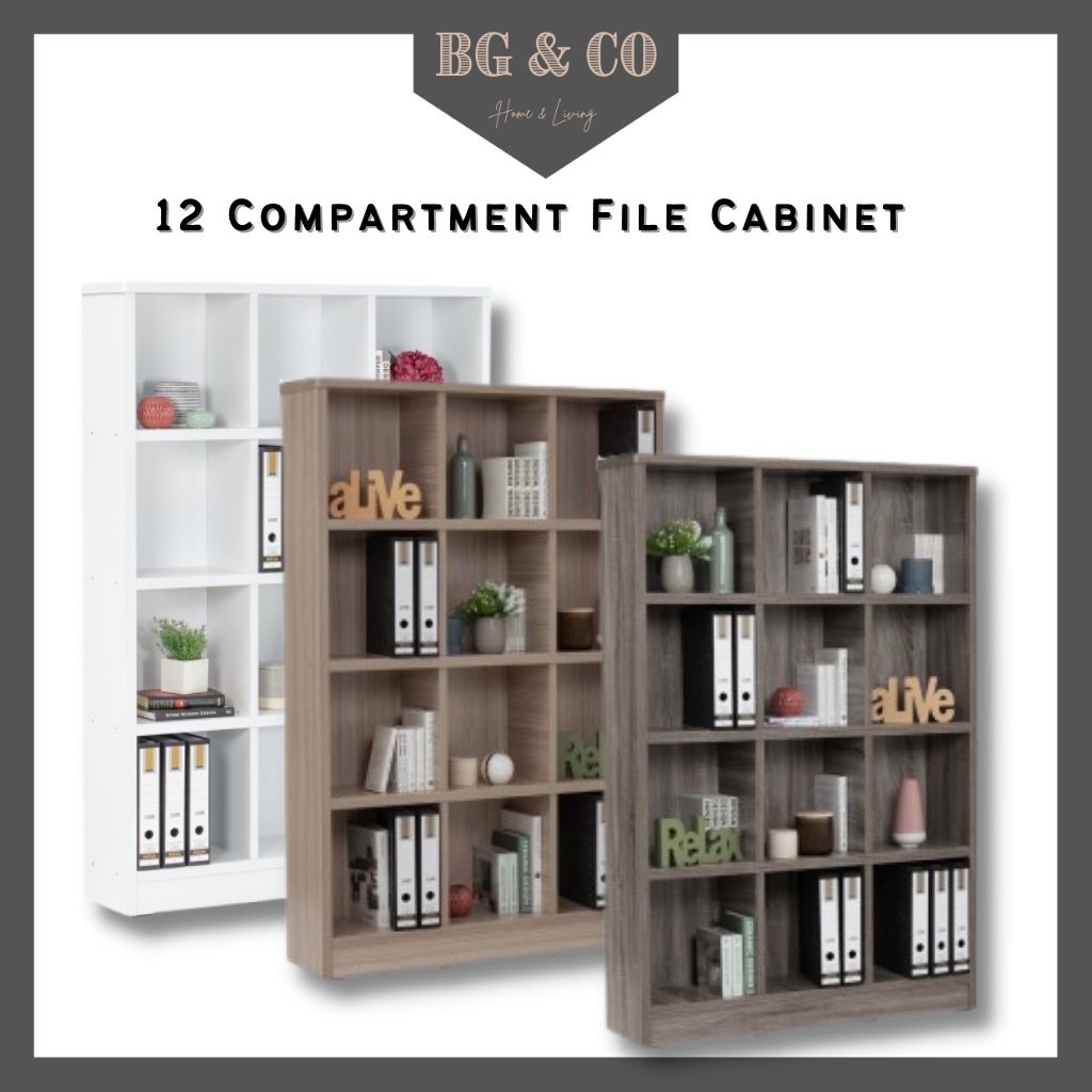 HOKO 12 Cube Display Cabinet File Cabinet Book Rack Bookshelf Bookcase ...