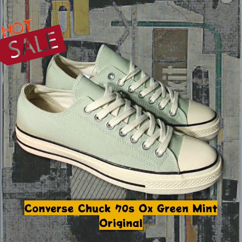 Sneakers Converse Chuck Taylor 70s Ox Green Mint Original (Free Shock & ) | Shopee Malaysia