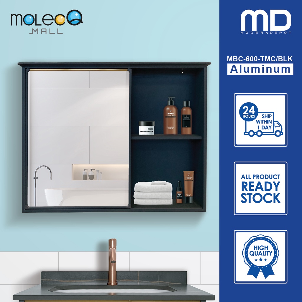 MD High Quality Bathroom Cabinet With Mirror Aluminum Cabinet wif Large ...