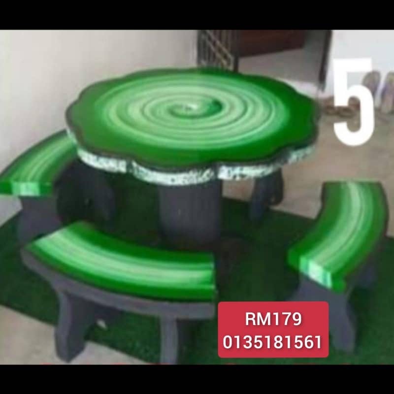 KERUSI MEJA BATU [BYR COD JIMAT WSP 0135181561] SET MEJA BATU MURAH ...