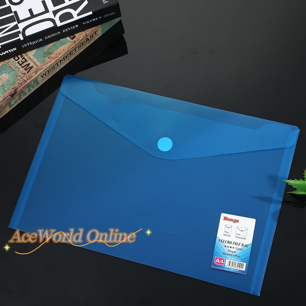 4Pcs | Velcro File Bag | File Folder | A4 | Vertical | Horizontal ...