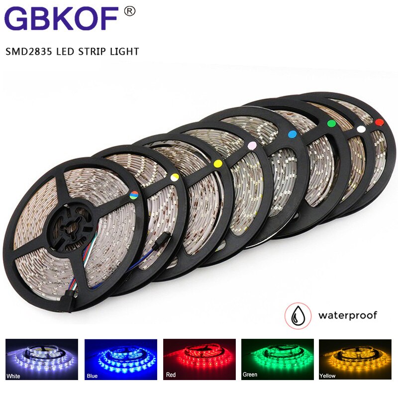 GBKOF LED Strip Light 5M/Roll RGB Warm Cool White Red Green Blue Yellow ...