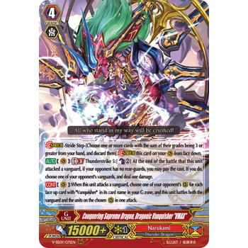 Cardfight Vanguard V-SS09 V-SS09/071EN Conquering Supreme Dragon, Dragonic Vanquisher "VMAX ...