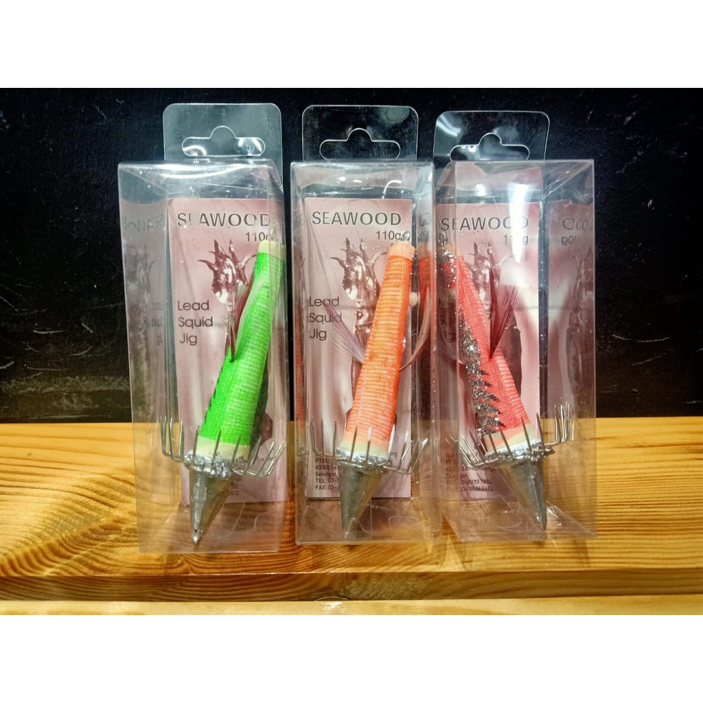 seawood lead squid jig / candat roket / twist / candak / pemberat ...