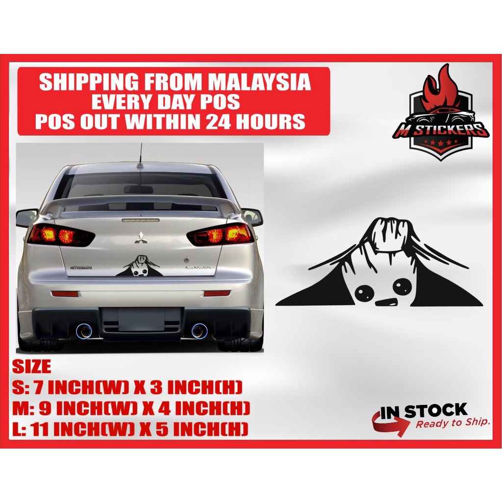 PEEKING GROOT CAR STICKERS KERETA STICKER MARVELS | Shopee Malaysia
