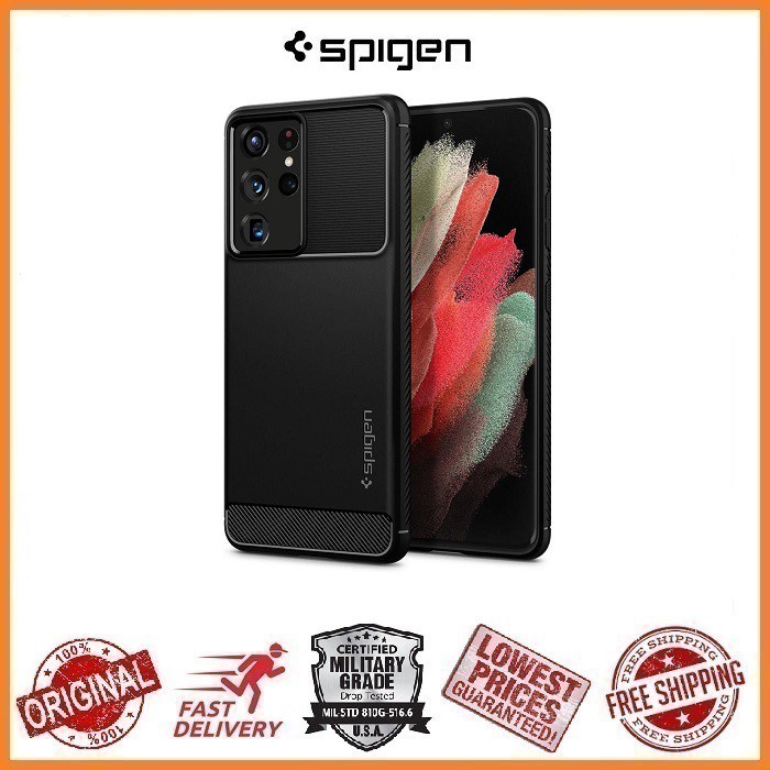 SPIGEN Rugged Armor Compatible For Samsung Galaxy S23 S24 Plus Ultra Phone Case Cover Casing ...