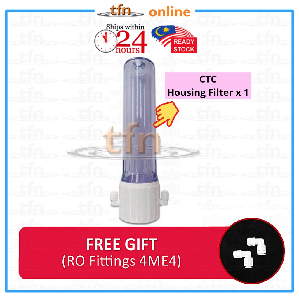 TFN Housing Water Filter CTC3000 (FREE RO Fittings 4ME4), Water Filter ...