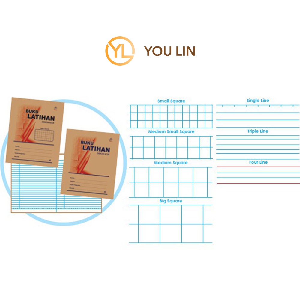 Exercise book F5 (Four line/Three Line) | Shopee Malaysia