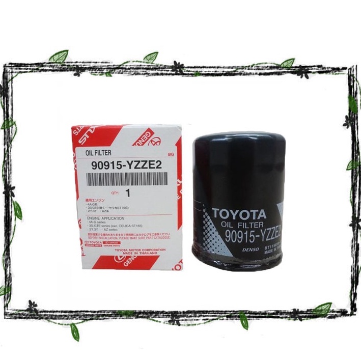 90915-YZZE2 GENUINE TOYOTA ORIGINAL OIL FILTER E2 (MADE IN THAILAND ...
