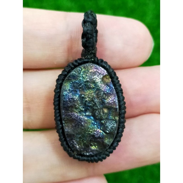 🌈🌟七彩力泥吊坠，Lucky rainbow stone,Batu mistik rainbow, Leklai mineral ...