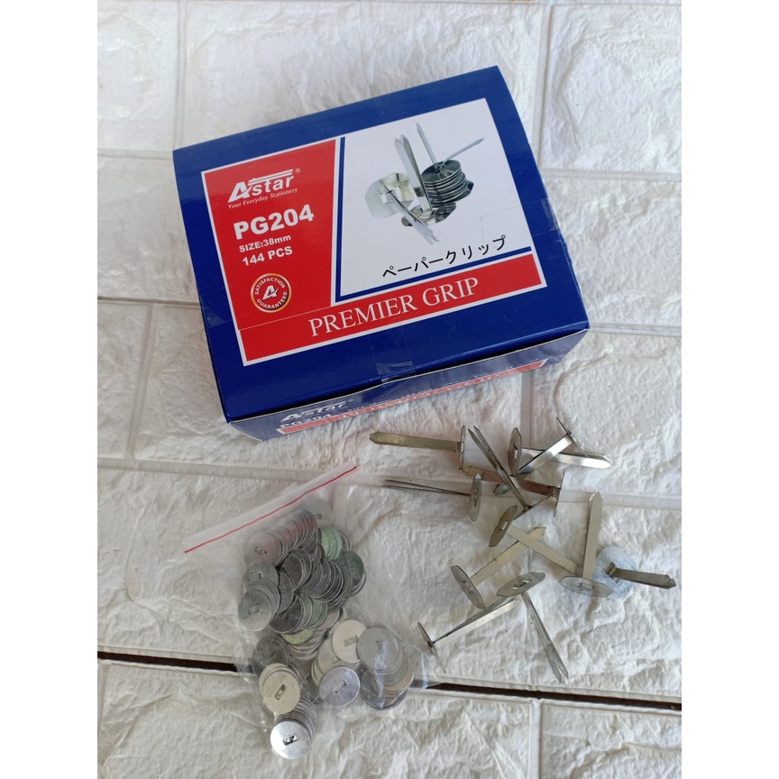 Stok Sedia Astar Premier Grip 144pcs / binder clip / paper binder ...