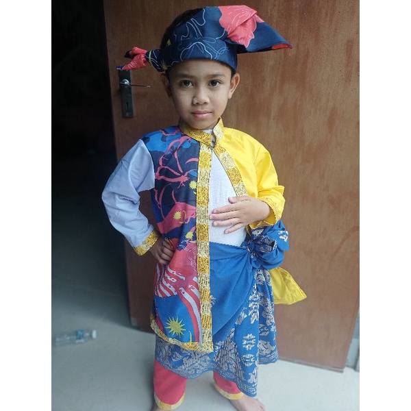 Busana Traditional Melayu Merdeka / Baju Layang Kanak2 | Shopee Malaysia