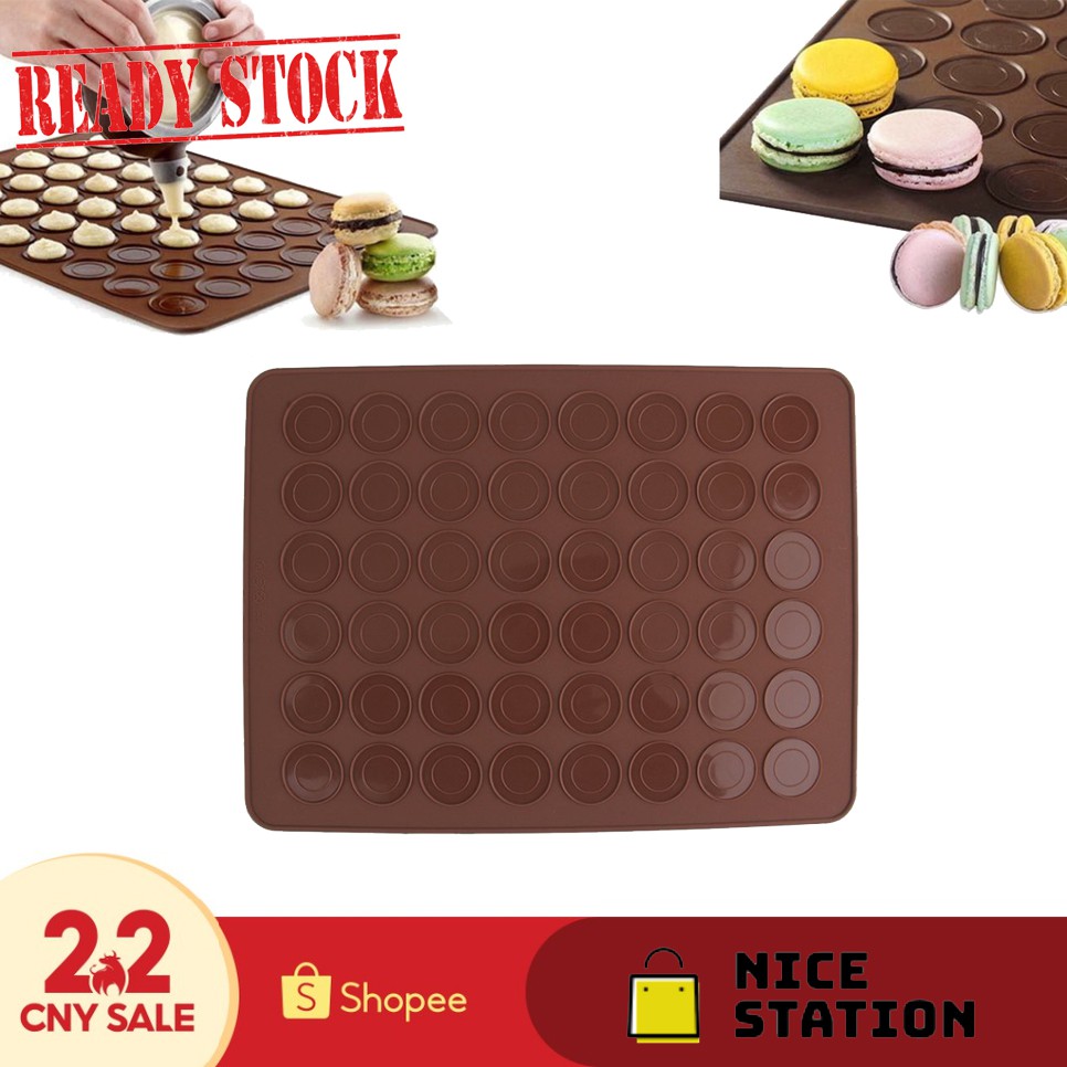 Cake Hole Mold Silicone Macaron Macaroon Pastry Oven Baking Mould Sheet ...