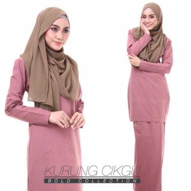 Baju Kurung Cikgu Baju Kurung Moden Raya Haji 2024 Baju Kurung Moden ...