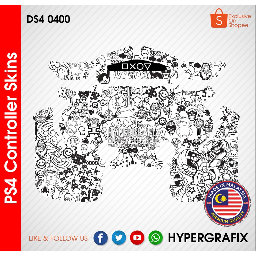PS4 Controller DS4 SKIN (0400) | Shopee Malaysia