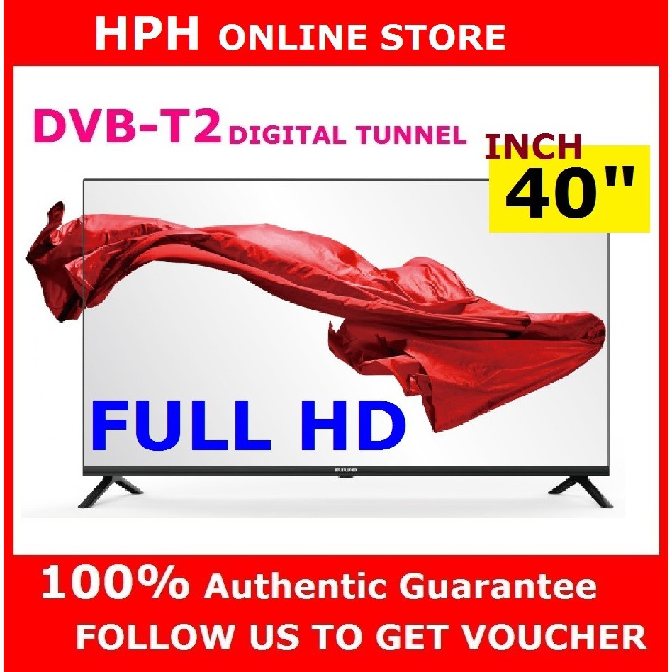 AIWA 40" inch EDGELESS SCREEN FULL HD LED TV AW-LED40X6 USB HDMI ...