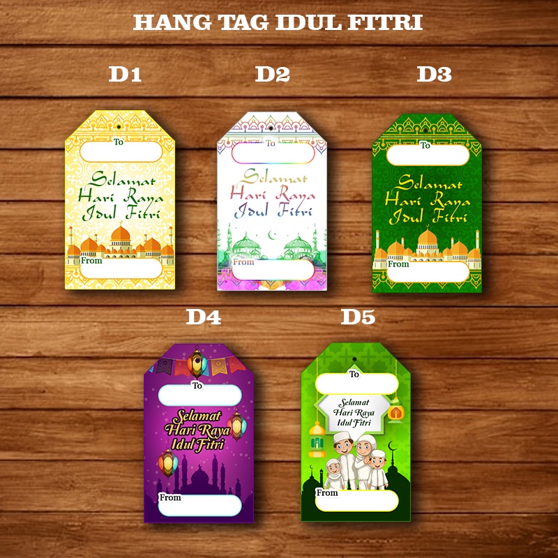 Eid Hanging Hang Tags/Hanging Greeting Cards (25Pcs Contents) | Shopee ...