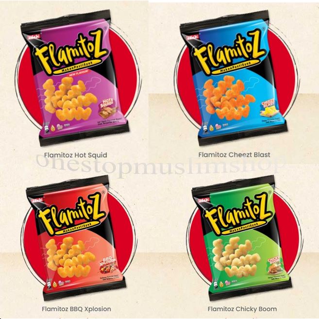 Adabi - Flamitoz Cheezt Blast/Chicky Boom/BBQ Xplosion 60GM | Shopee ...