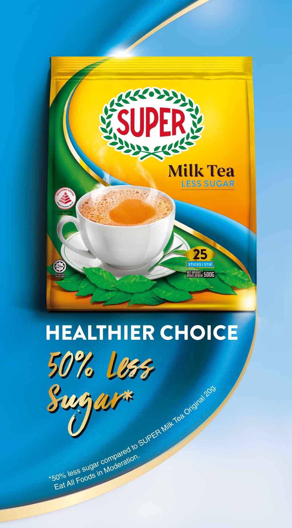 (Bundle of 4) SUPER Instant 3in1 Milk Tea, 12/25 sticks [HALAL ...