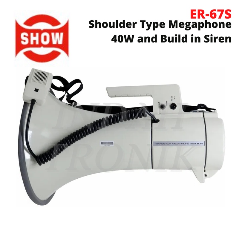 SHOW ER-67S Shoulder Type / Desk Top Type Megaphone Loudspeaker ...