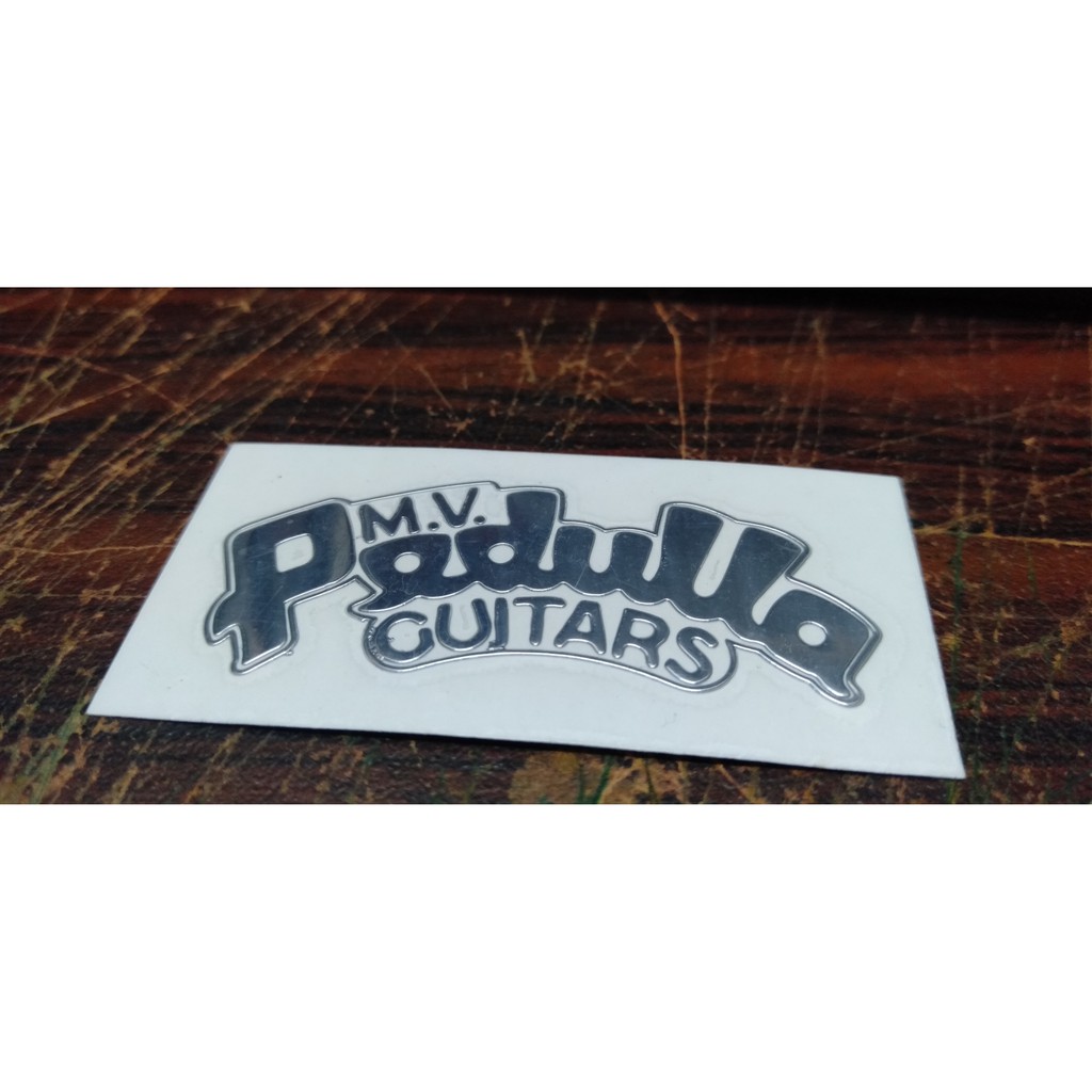 MV Pedulla Metal Chrome logo for headstock restoration | Shopee Malaysia