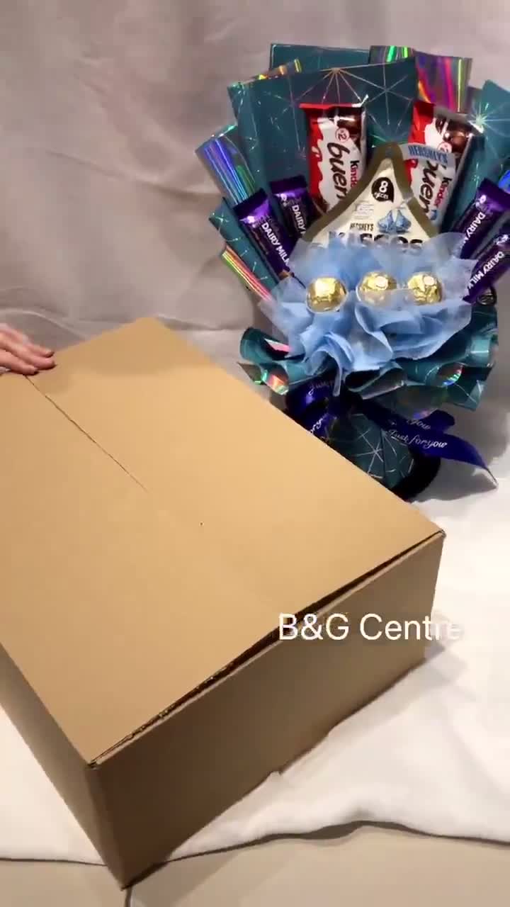 XL Chocolate Bar Bouquet Flower Bajet Coklat Bunga Hadiah Jadi Birthday ...