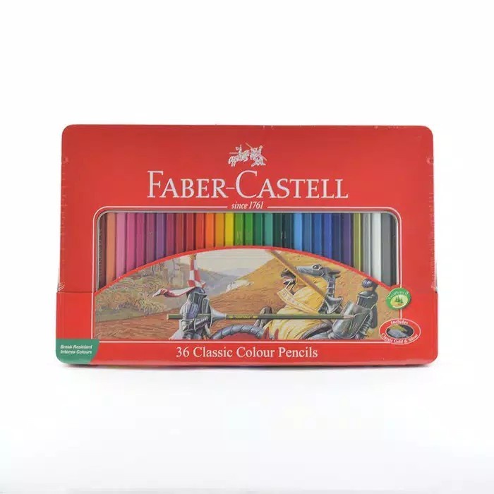 Faber Castell 36 Classic Color Pencils Packaging (Tin Case) | Shopee ...