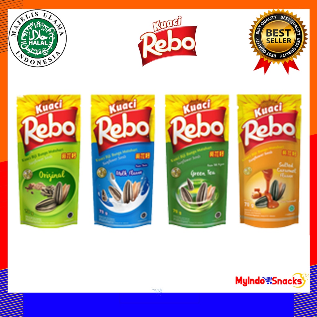 [baru Ready Stock Malaysia] Kuaci Rebo 4 Varian Rasa 150gr Shopee