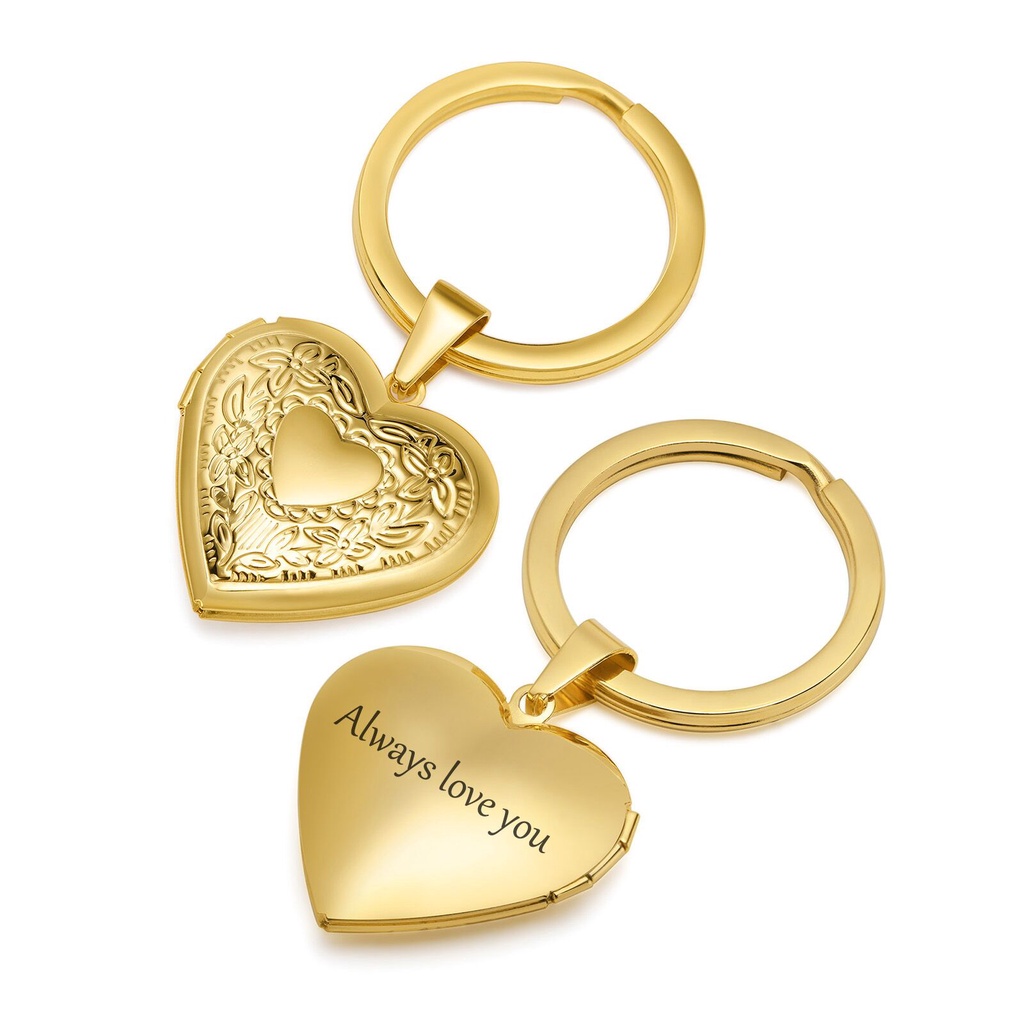 Vnox Personalized Picture Locket Key Ring | Shopee Malaysia