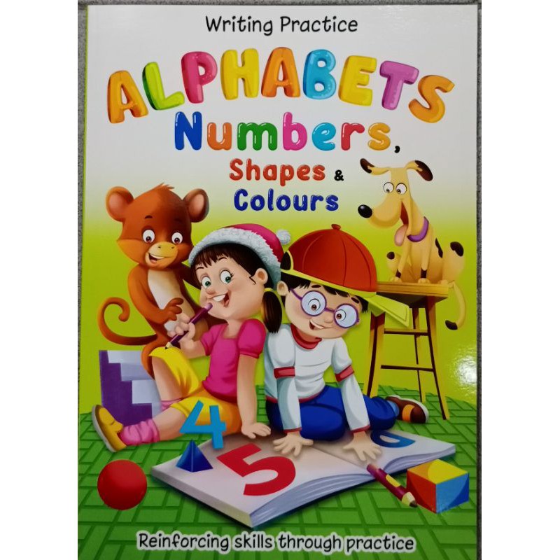WRITING PRACTICE ALPHABETS NUMBERS, SHAPES & COLOURS | Shopee Malaysia